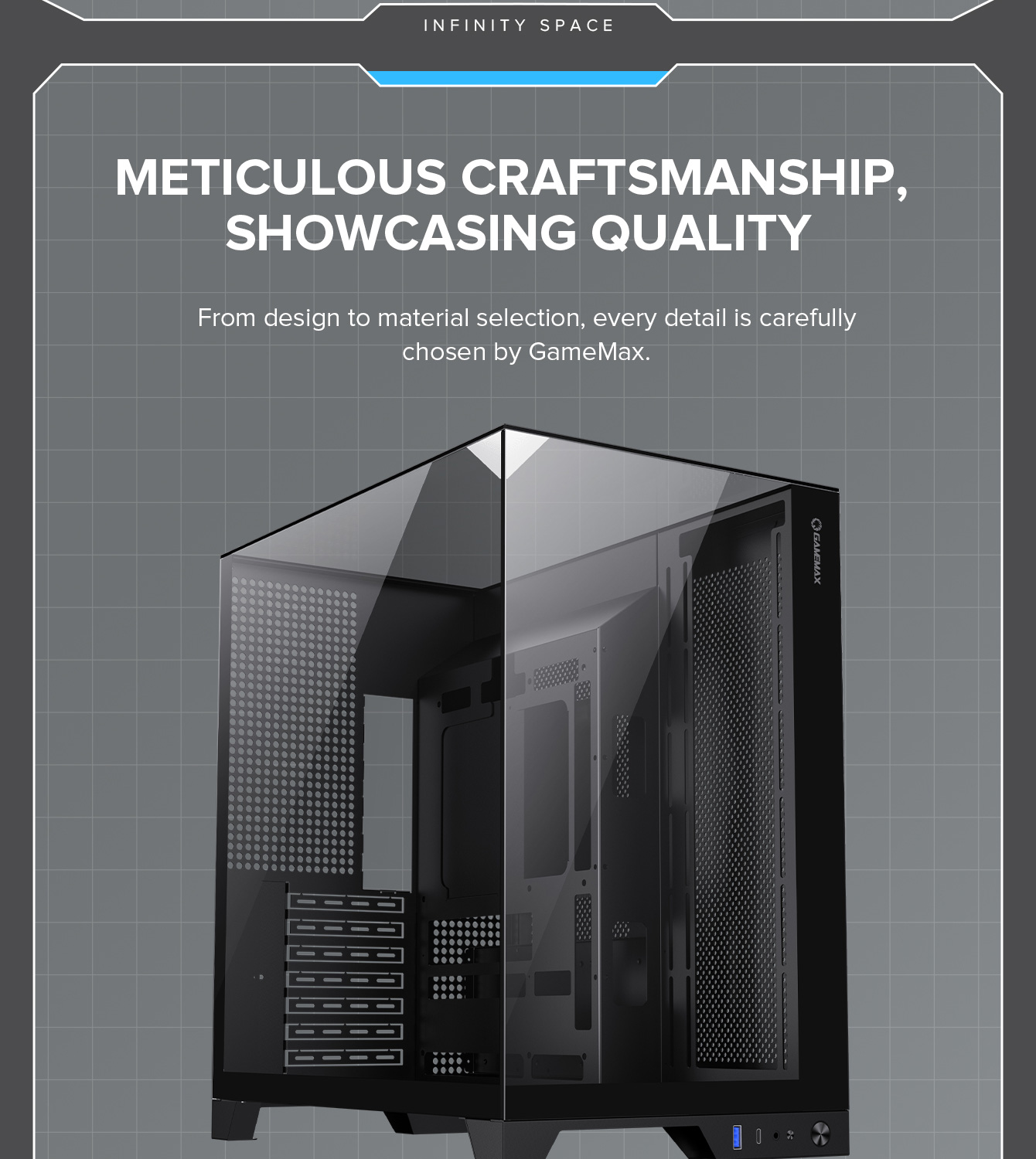 GAMEMAX Infinity Plus PC ATX Mid-Tower Chassis-Black - Newegg.com